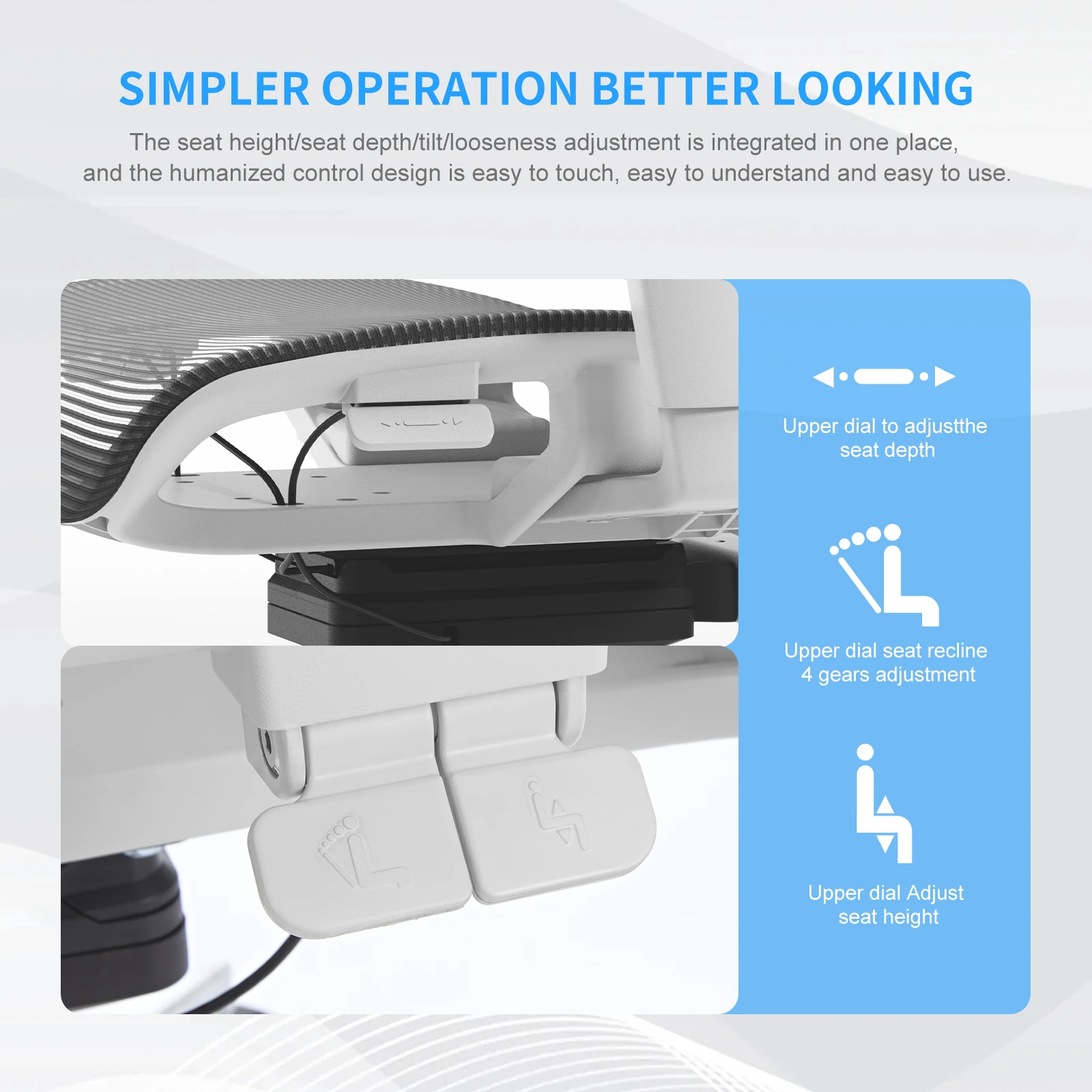 Modern Full Mesh Ergonomic Office Chair With Wire Control Mechanism ...