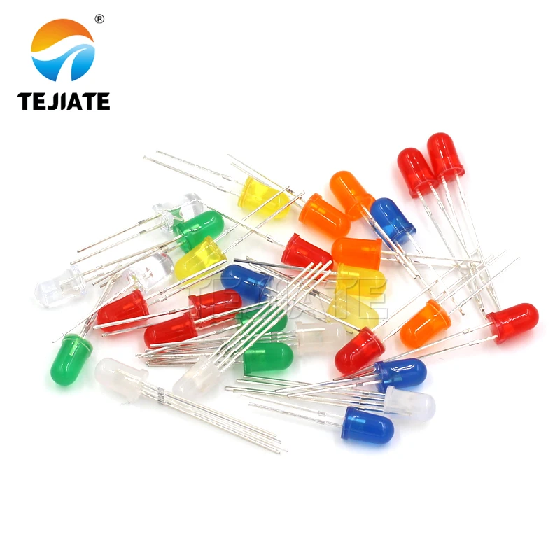 Christmas 5mm Led Light Rainbow Flash Lights Red Green Yellow Purple ...