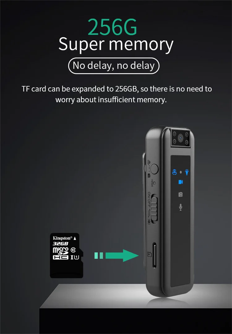 Mini Video Camera - 1080P Portable Camcorders with Night Vision