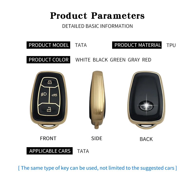 Tpu Car Key Case For Key Cover For Tata Altroz Harrier Tigor Bs6 ...