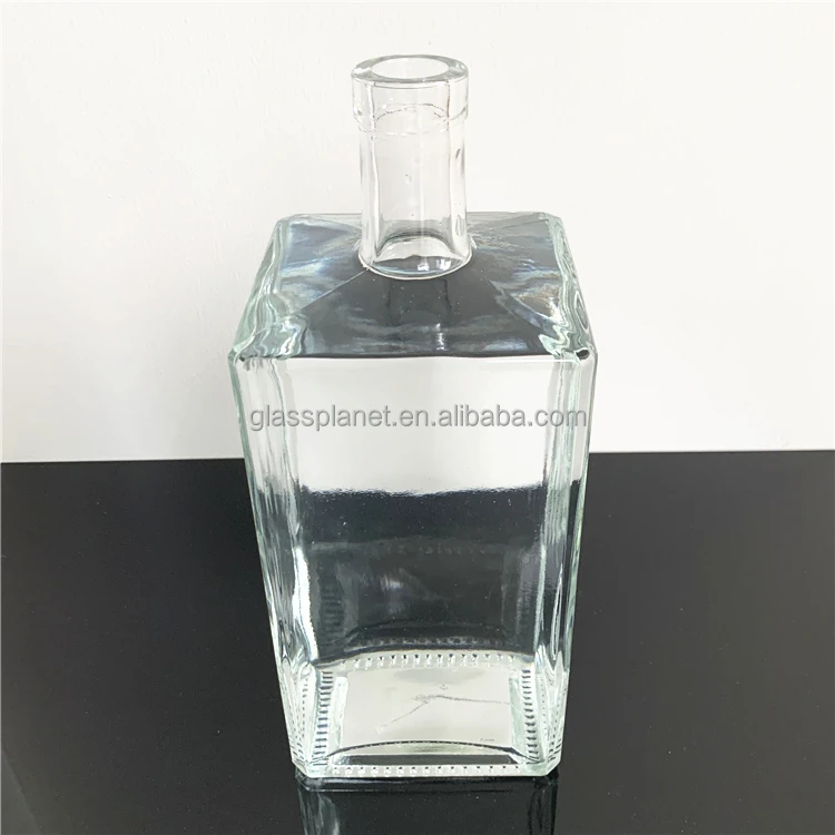 1750ml Stockholm Square Glass Bottle,Bourbon Scotch Whiskey Vodka ...