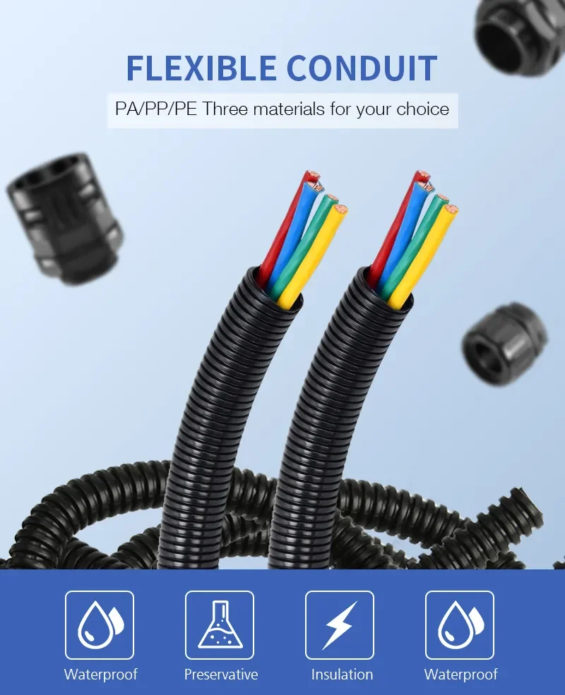 Exceptional PP Flexible Conduit for Electrical Appliances Cable ...