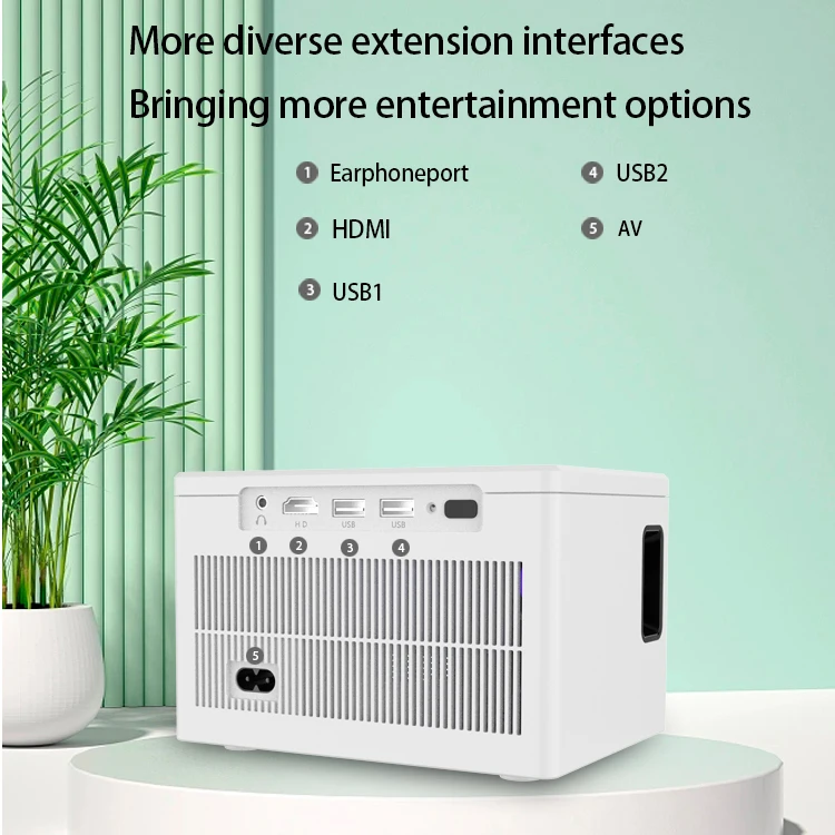 Hot Sell Outdoor Portable Projector 4K 720P Screen Android Home Office ...