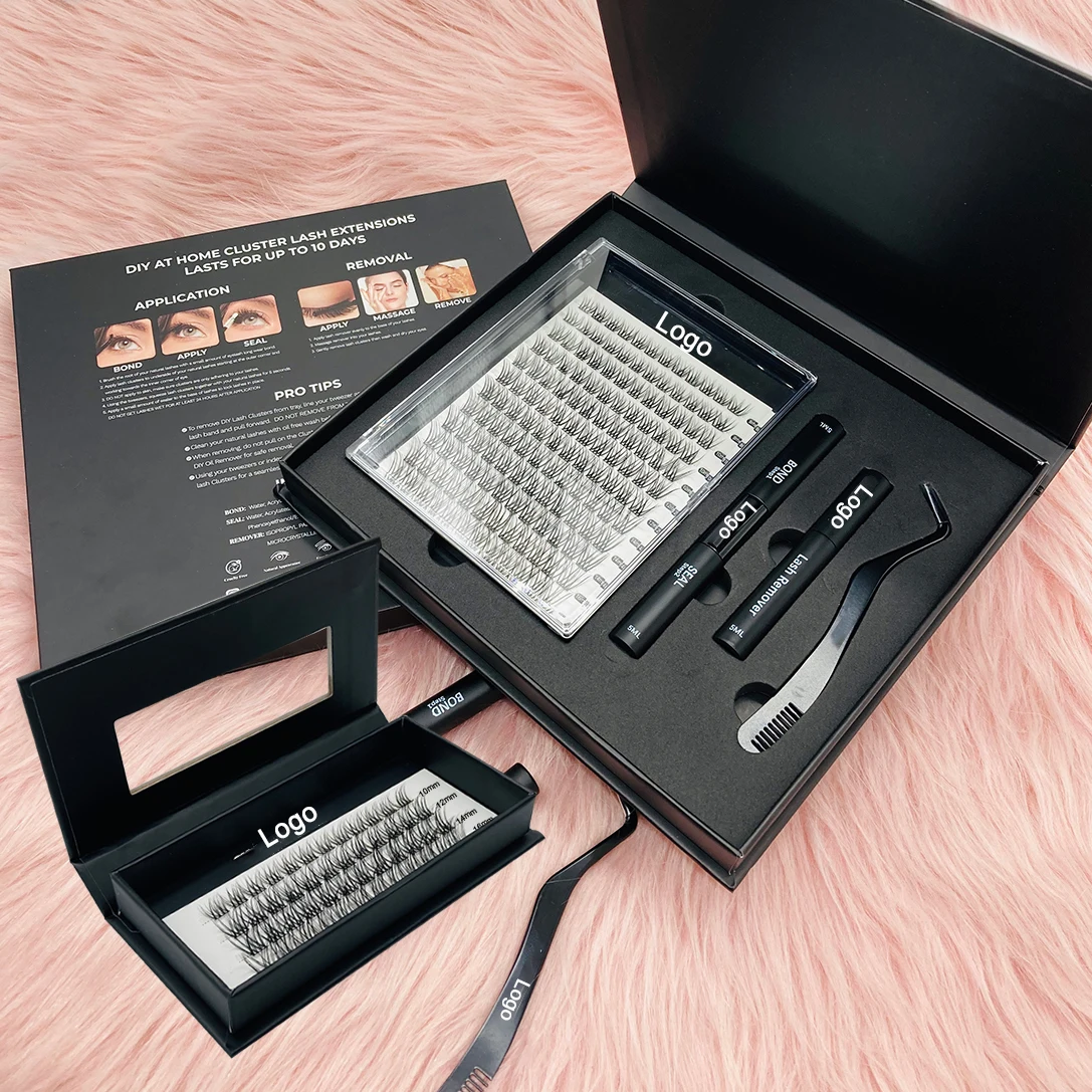 Wholesale Private Label 280 Lash Clusters 8MM-18MM C D DD Curl Pre Cut ...