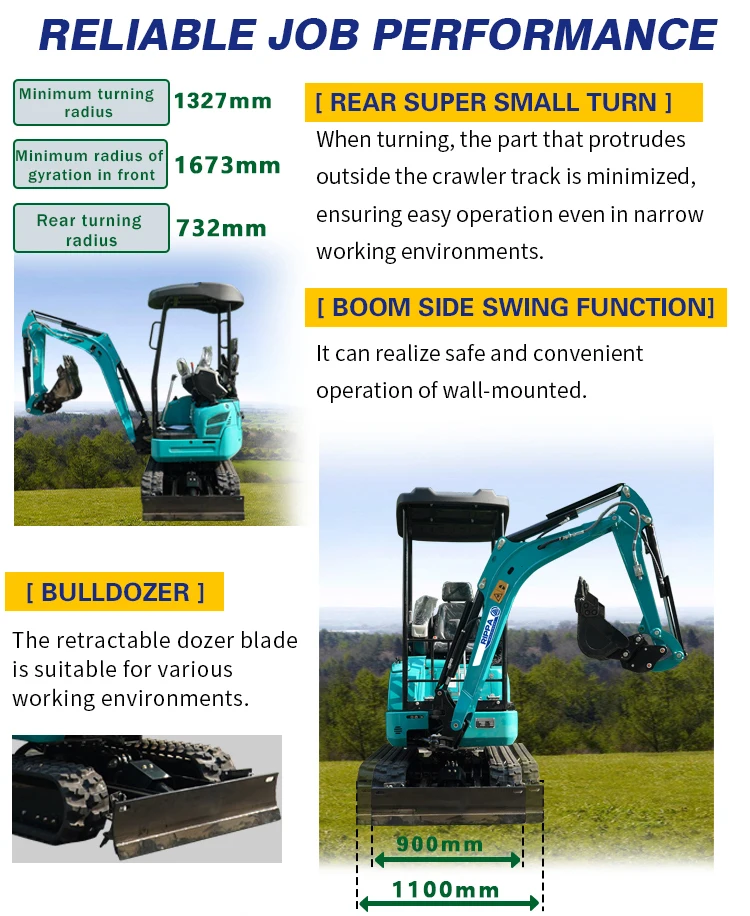 Rippa R328 Mini Excavator - High Load Moment & Hydraulic Power