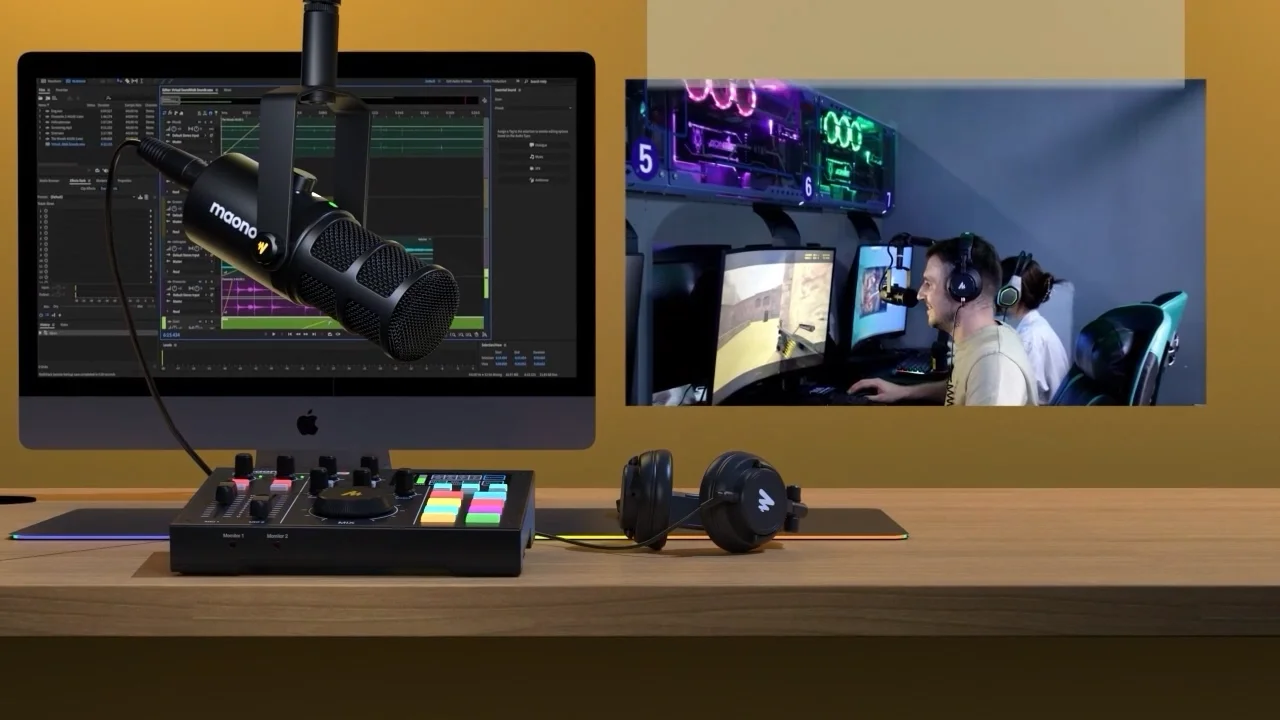 Maono Pd100 Xlr Condenser Microphone Professional Podcast Mic Studio ...