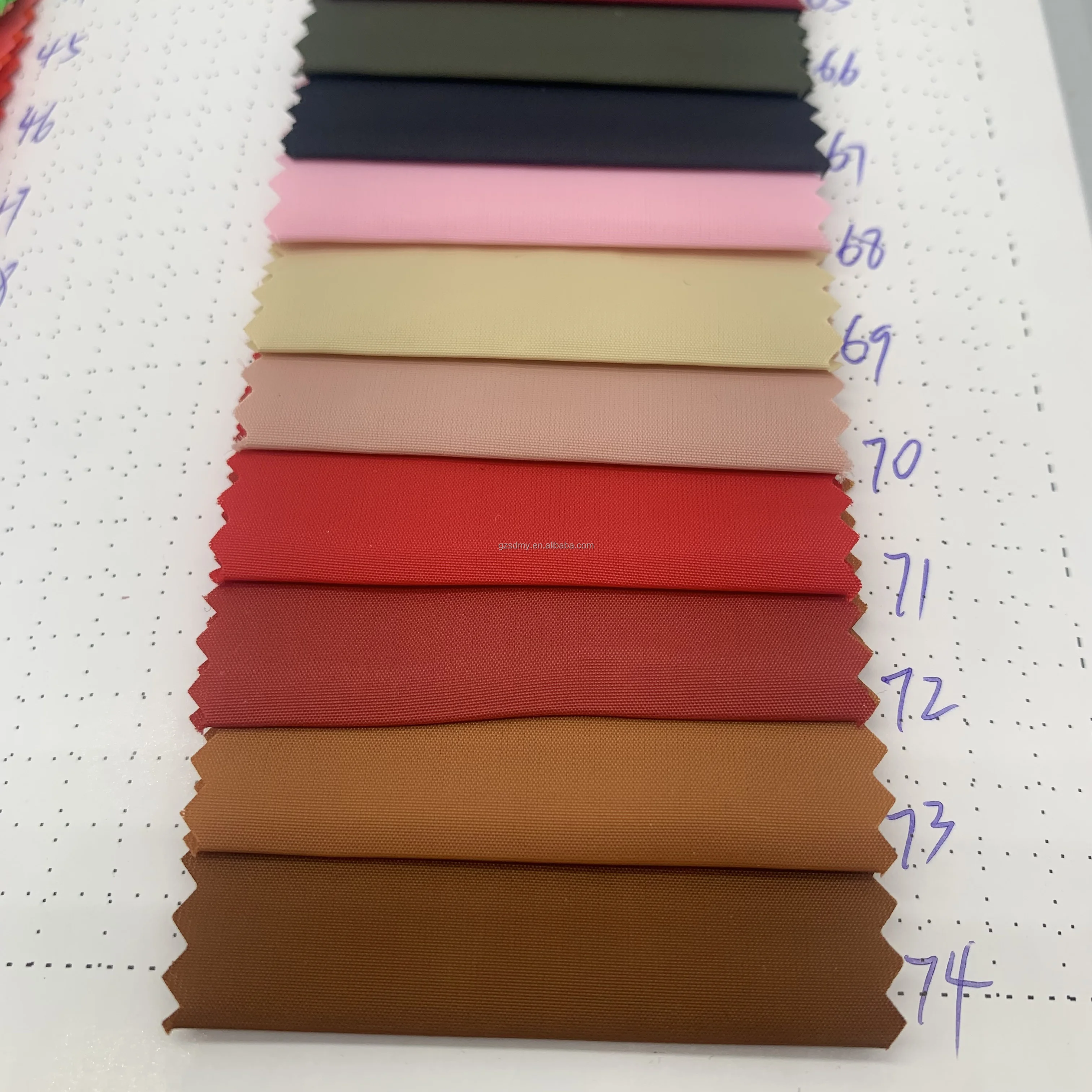 Woven 40d 100% Nylon 310t Dull Taffeta Water Proof Of Upscale Lining ...