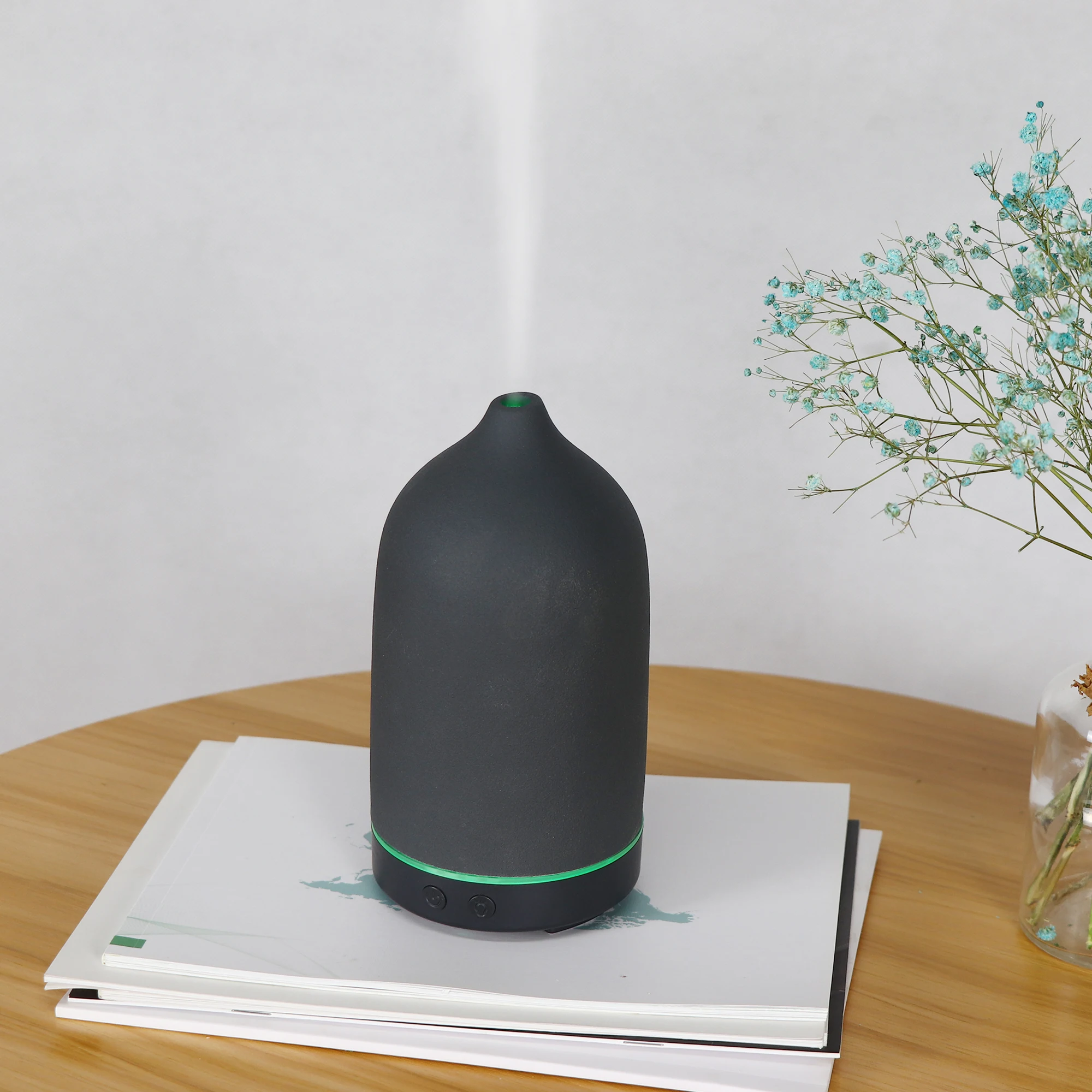 Ceramic Ultrasonic Aroma Essential Oil Diffuser For Office Home Bedroom Living Room Study Yoga ...