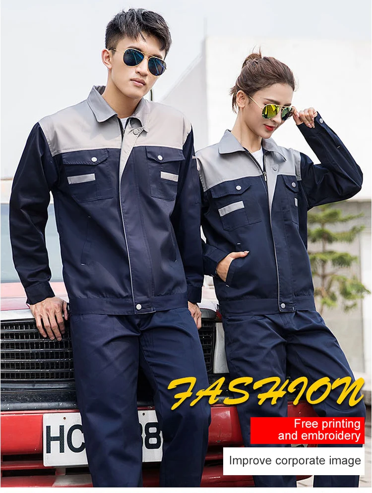 Factory Sales Long Sleeves Safety Uniform Professional Overall Work ...
