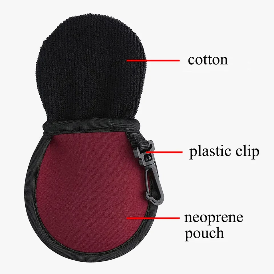 Qualisub Personalized Neoprene Golf Ball Cleaner Pouch Sublimation Golf ...