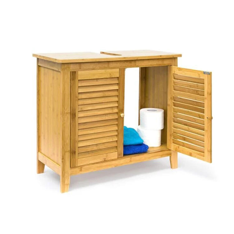 Bamboo under Sink Storage Cabinet - Modern & Customizable