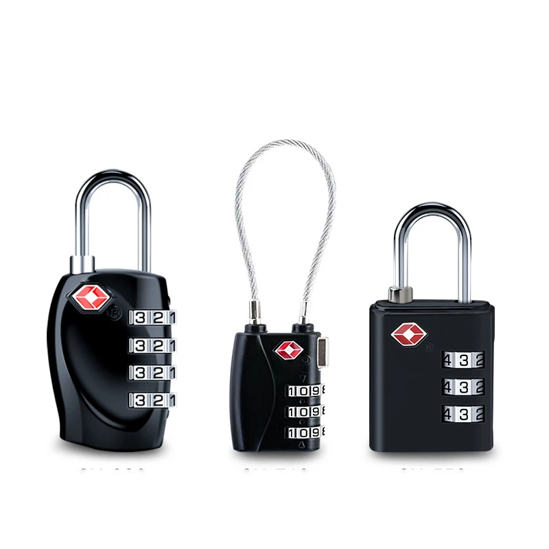 3 Digit Brass Re-settable Combination Padlock Password Lock Resettable ...