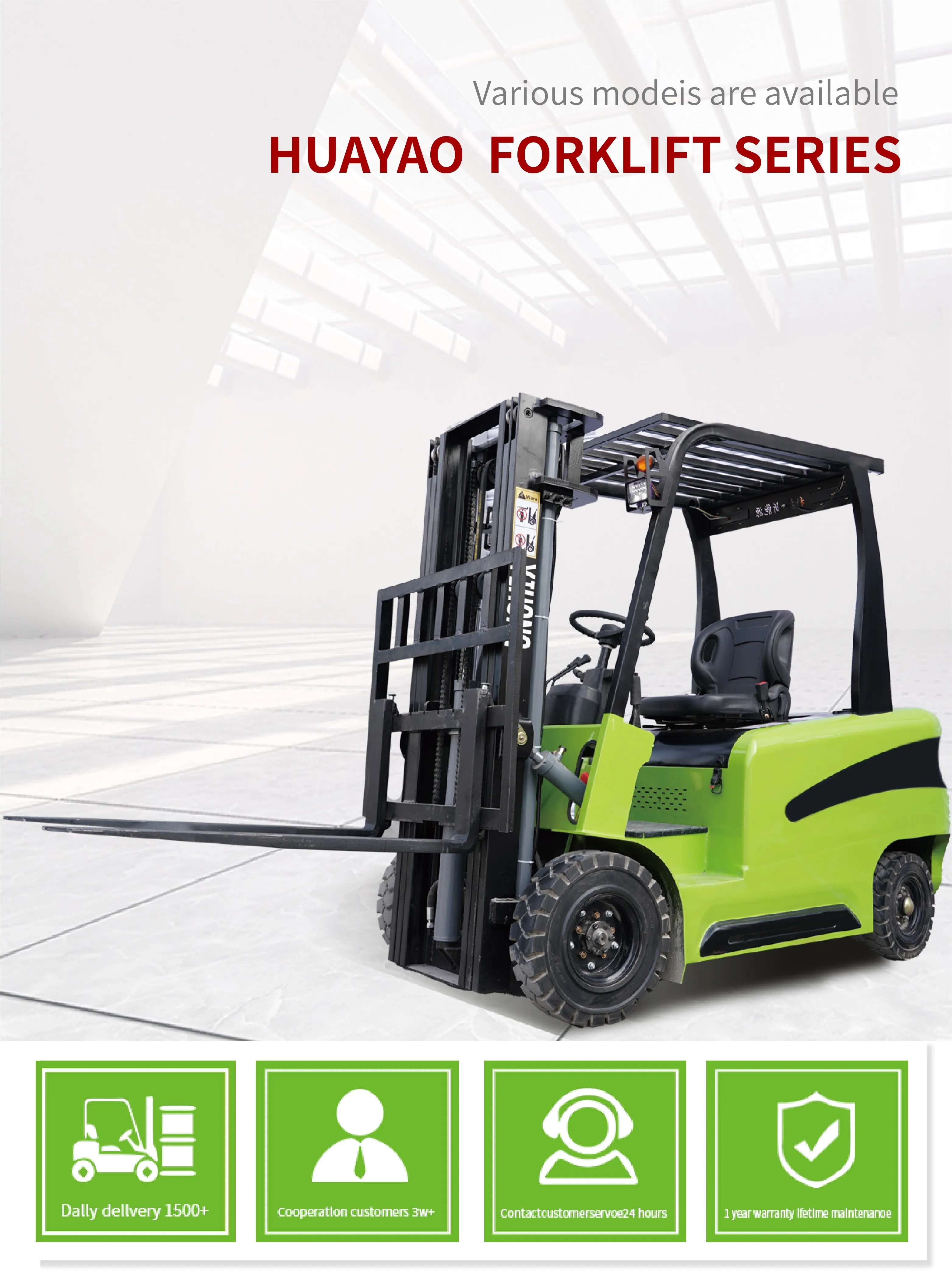 3 Ton Electric Forklift 2.5 Ton Forklift Truck 3 Ton Fork Lift Truck ...