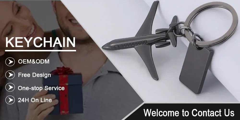Keychain Accessories Keyring Custom Metal Porte Clef Key Chain Airplane ...