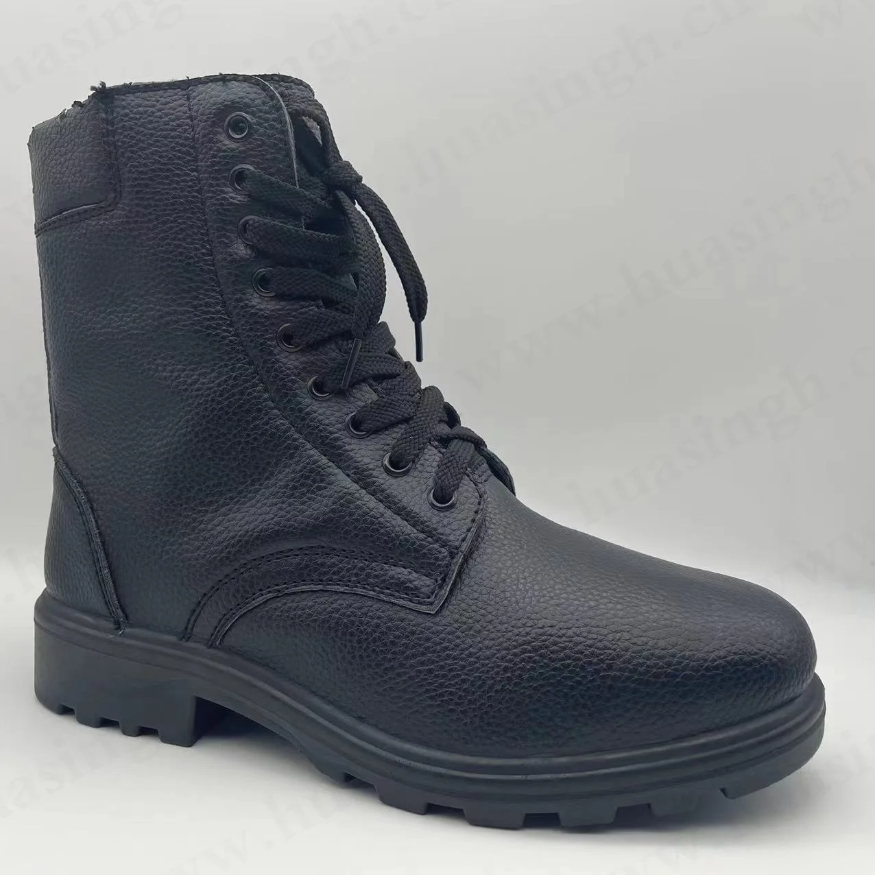 Lxg,Full Barton Printed Leather Upper Black Tactical Boots For Sale ...