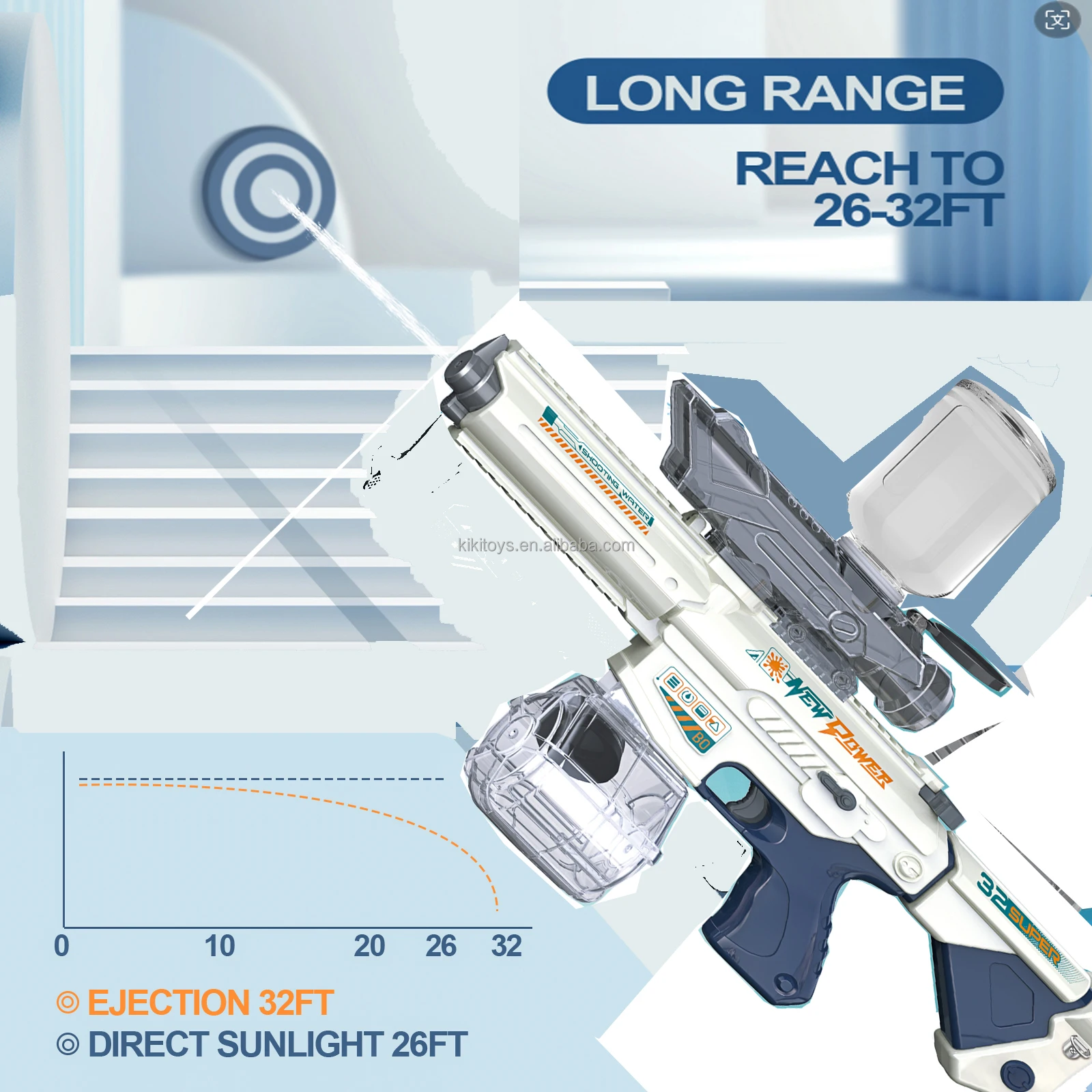 44CM NEW M416 Automatic Water Absorption Electric Water Gun,Electric ...