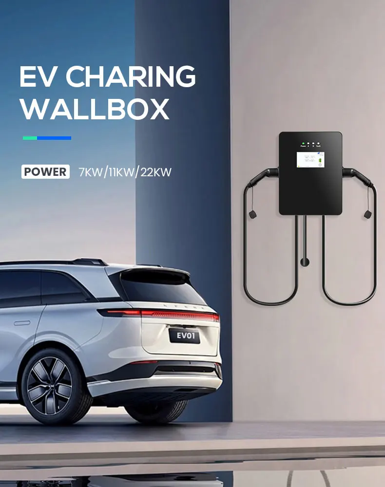 High Quality 11*2kw Electric Car Ev Charger Wallbox 22kw With Type2/1 ...