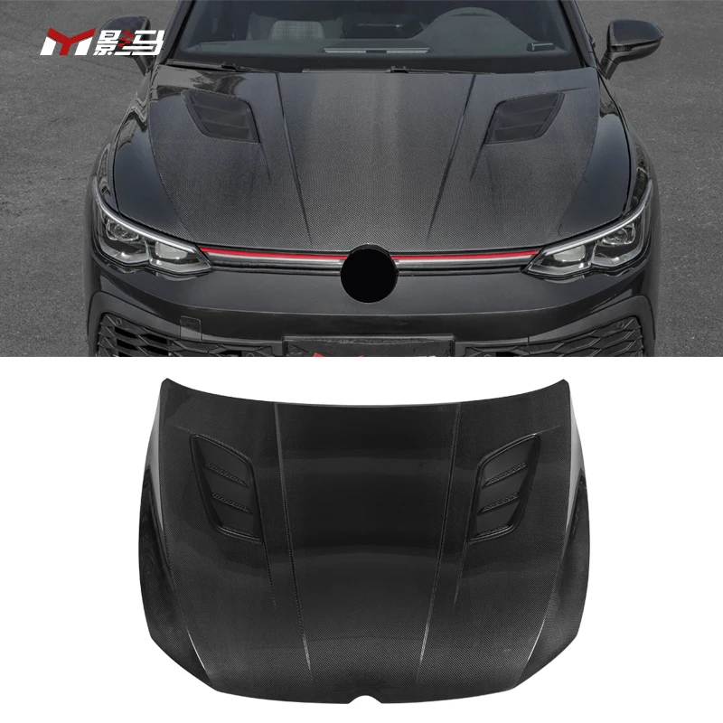 Carbon Fiber Front Engine Car Hood for VW Golf 8 MK8 GTI