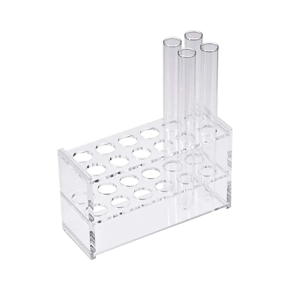 8 Burette White Plastic Chemistry Tube Rack School Laboratory ...