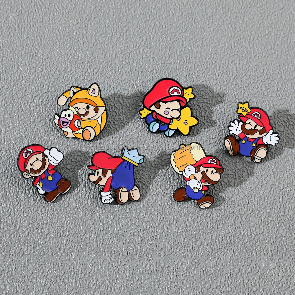 Cartoon Mario brothers special medal cute Badges Button brooch pins ...