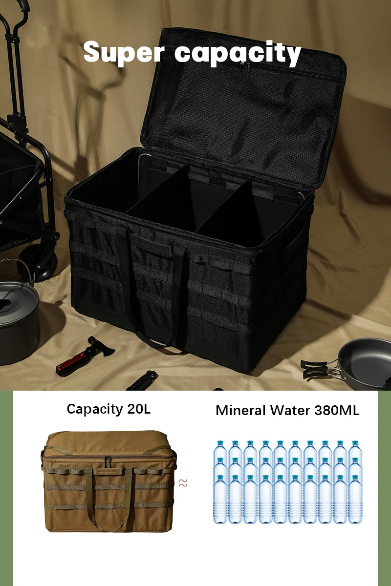 High Capacity Camping Carry Tools Storage Bag Box Portable Outdoor ...