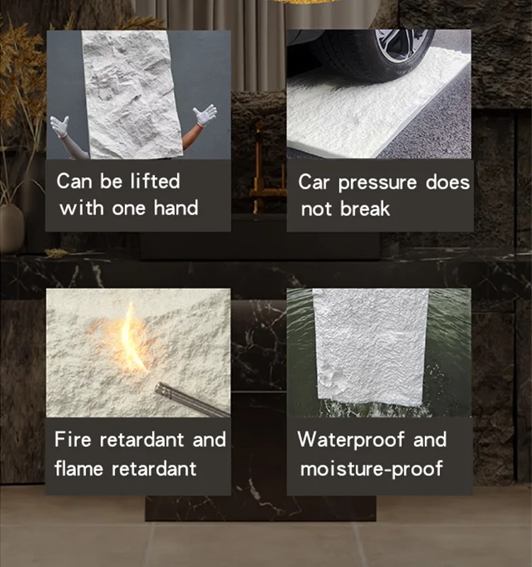 Advanced Faxu Stone Wall Panel Interior Exterior Wall Decoration PU ...