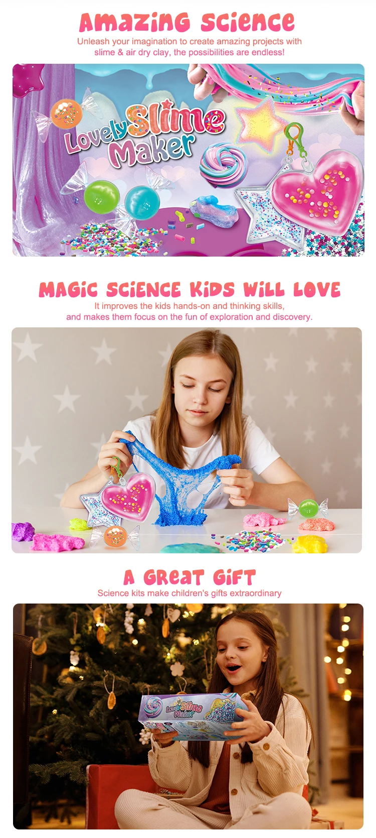 Slime Factory Custom Cpc New Science Toy Set Color Ertuption Multiple ...