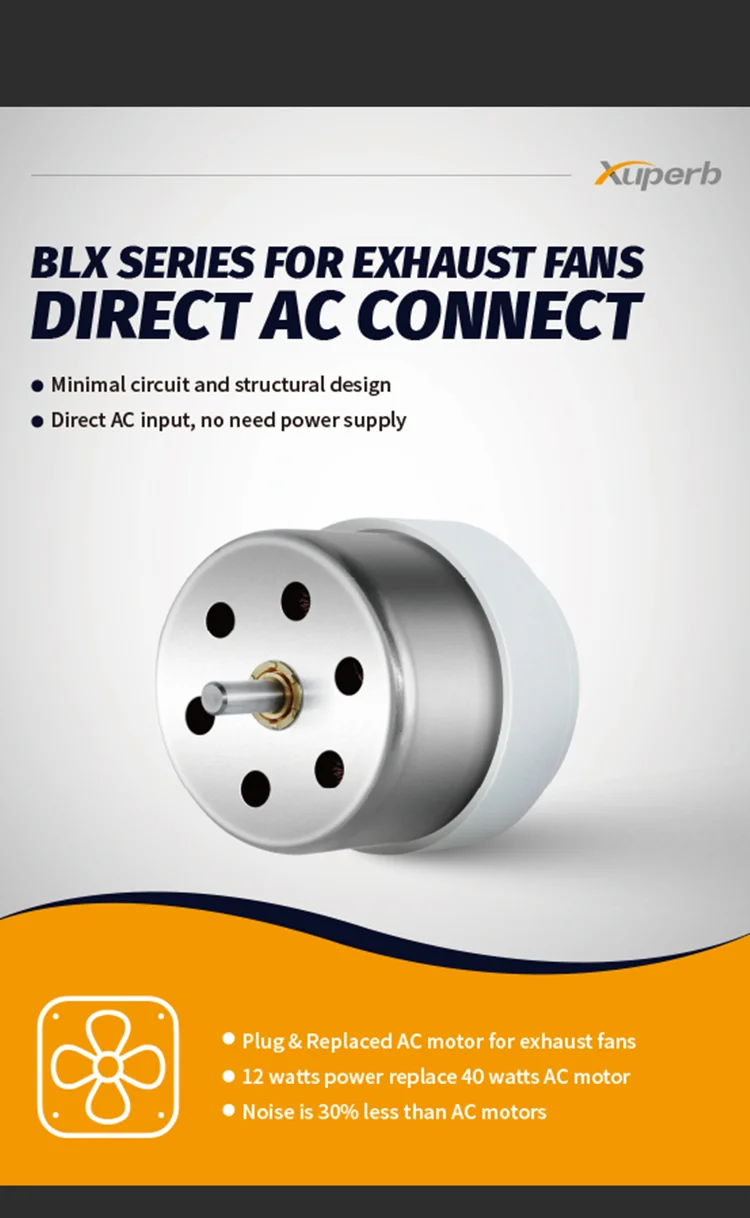 Blx Series Brushless Dc Motor For Exhaust Fans Direct Ac Connect - Buy ...