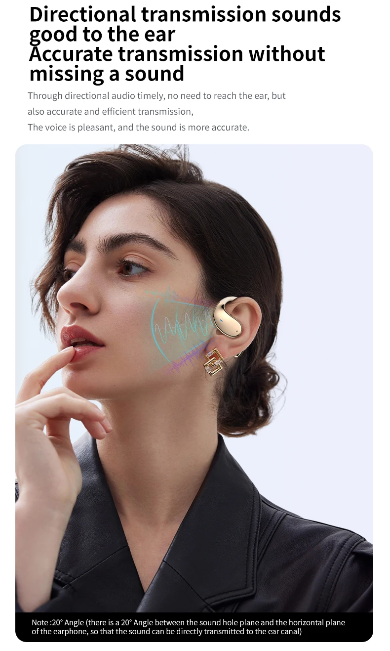 YYK-Q39 Ear Hook Sports Wireless Earphones with AI Translation