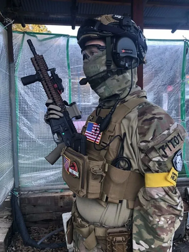 TS TAC-SKY Tactical Headset Helmet ARC Rail Silicone Electronic ...