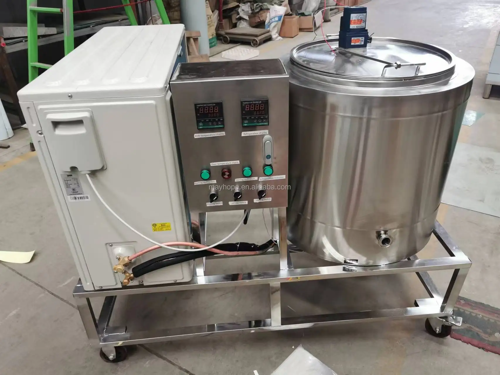 200L Ice Cream Milk Small Commercial Batch Pasteurizer