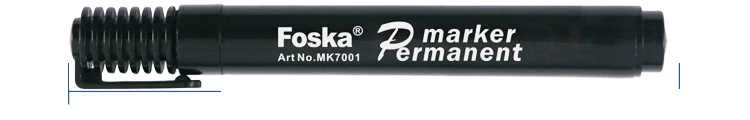 FOSKA Black Permanent Marker - Waterproof & Smear Proof
