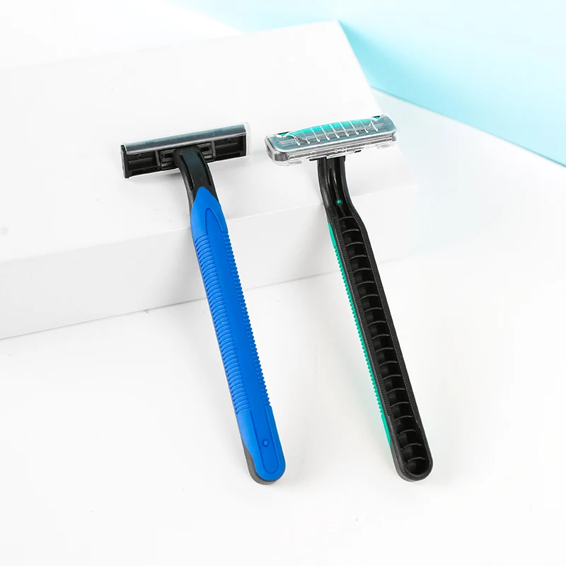 Manual Disposable Razors With Twin Layers Of Blades Shaving Razor ...