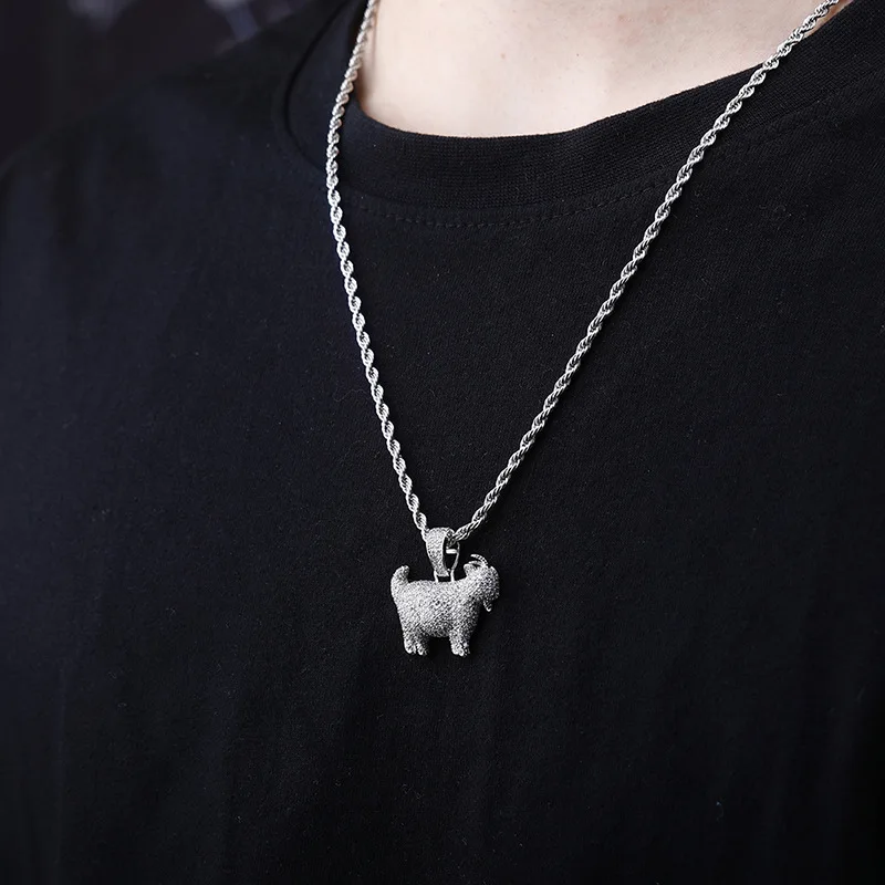 Alibaba.com: NEW Shiny Trendy Goat Pendant Necklace, Gold/Silver Color ...