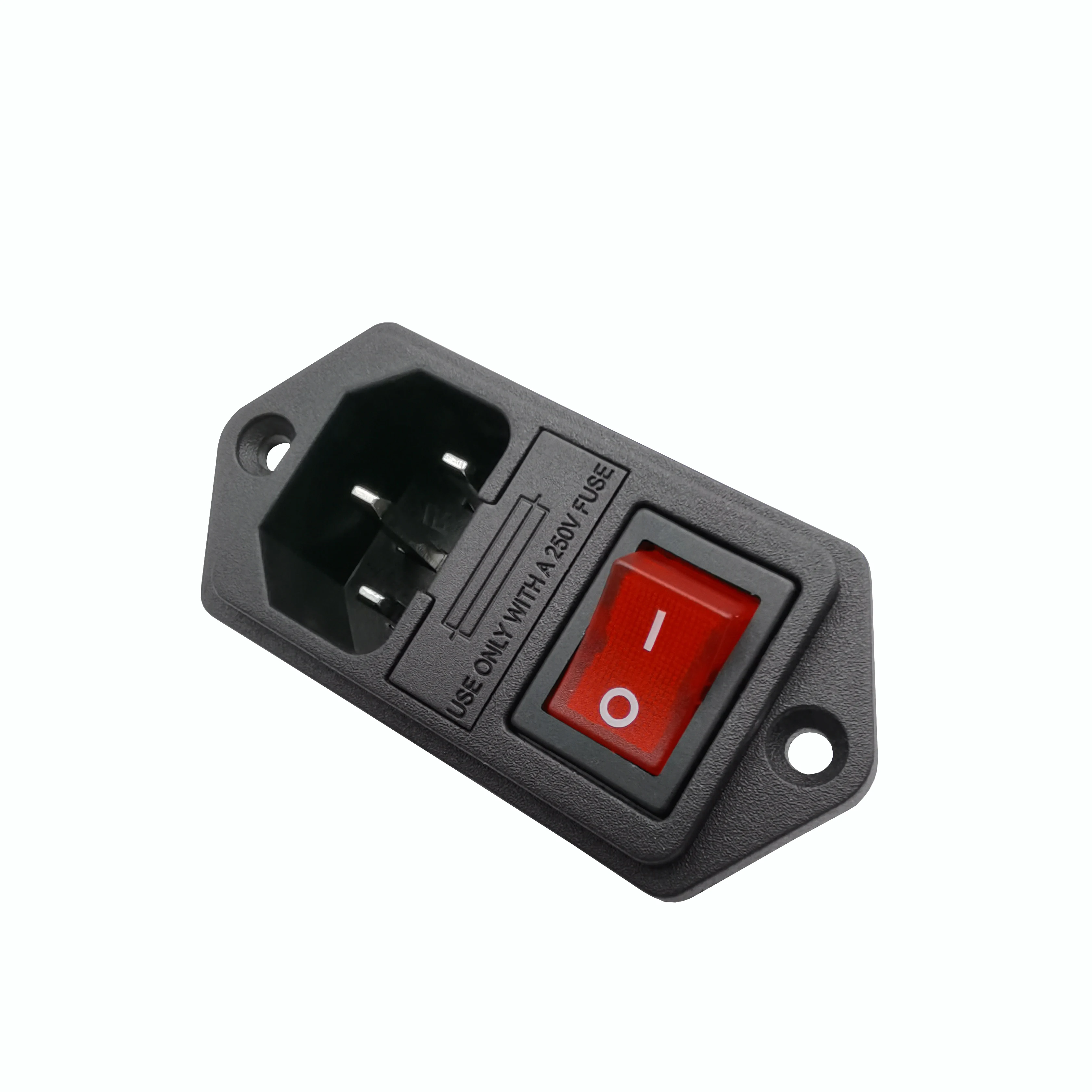 National Standard Jec Jr-101-1fr1-03 10a 250v C14 3 In 1 Male Socket 3-pin Ac Power Socket With ...