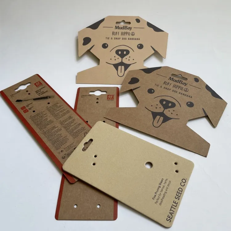 2mm Thick Cardboard Header Card Packaging Dog Belt Hang Tags Custom ...