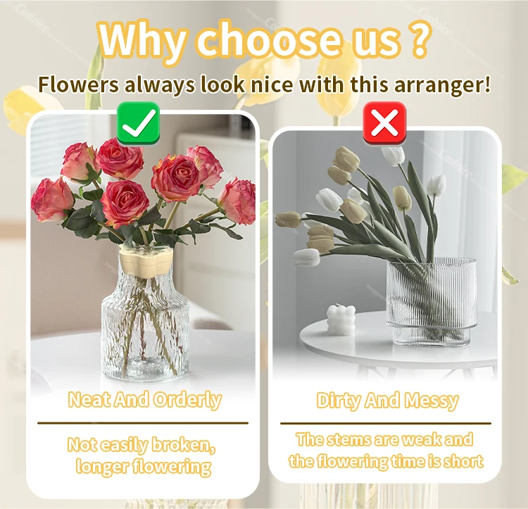 2024 New Arrival Tik Tok Spiral Flower Stem Vase Ikebana DIY Bouquet ...