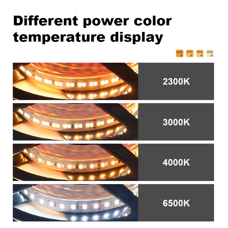 2835 SMD Waterproof Led Strip Flexible Two Color LED Strip 12v SMD2835 ...