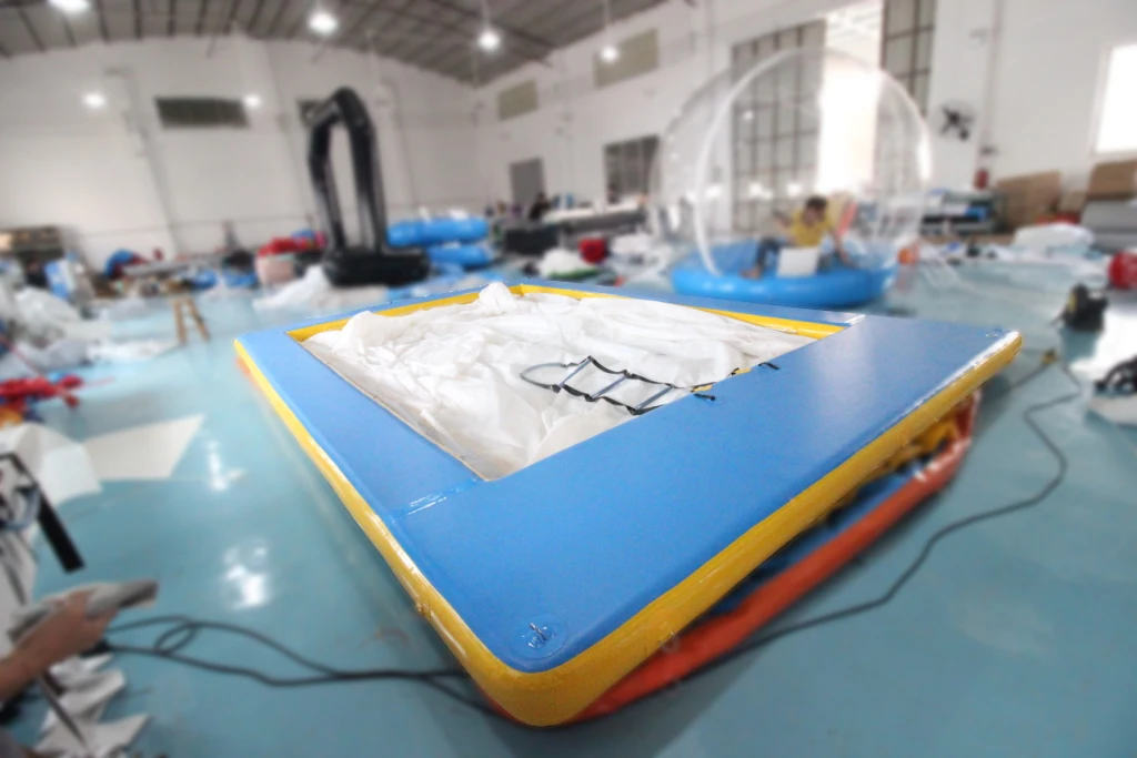 Portable Dwf Inflatable Yacht Sea Pool Outdoor Leisure Floating Ocean ...