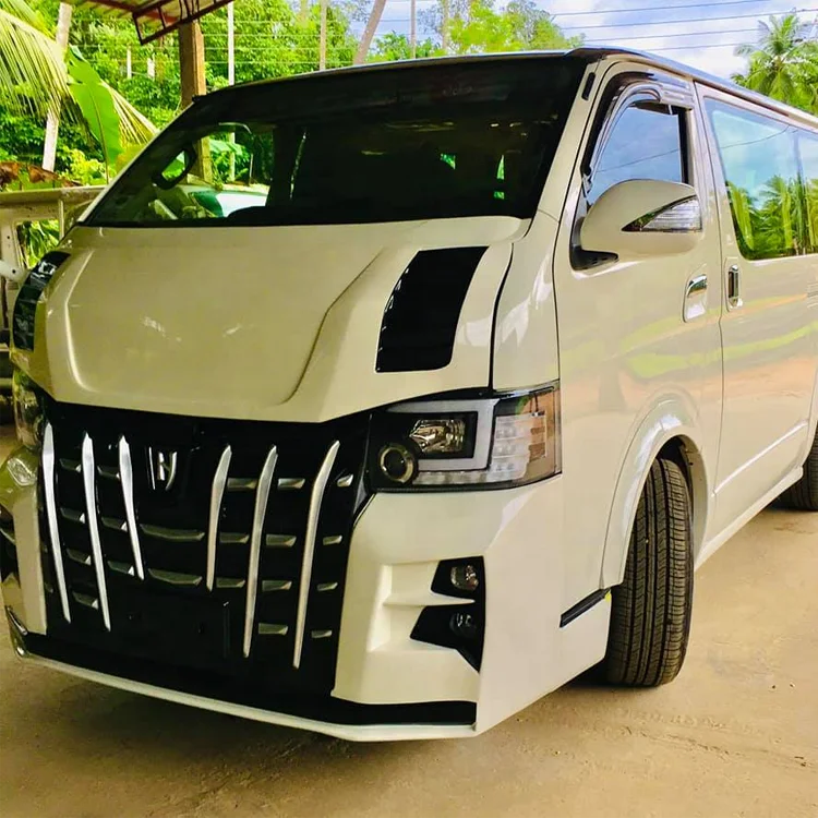Hiace KDH200 2005-18 Front Face Bodykit Bumper Grille Lip Fog Lamp ...