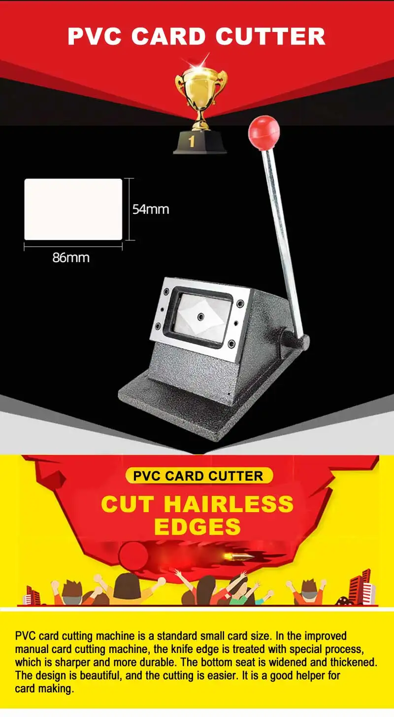 86x54mm ID Business Card Name Cutter Die Cutting Machine