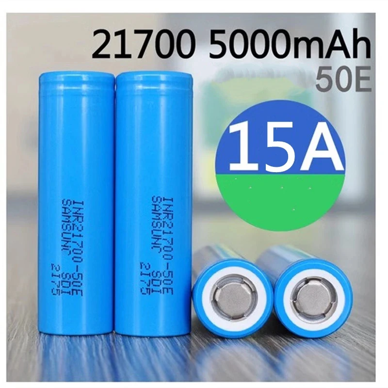 50e 21700 Battery - 5000mah Lithium Ion for LED Flashlight
