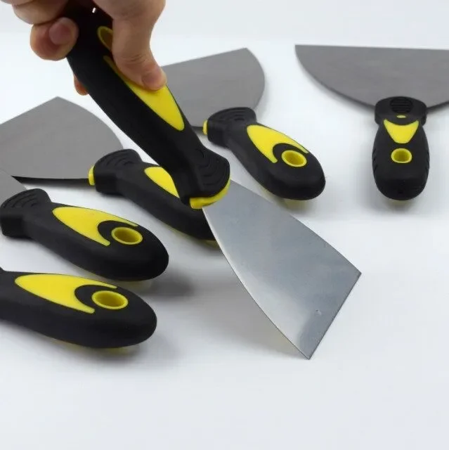 Biyu New Shape Carbon Steel Putty Knife Scraper Set Putty Knife ...
