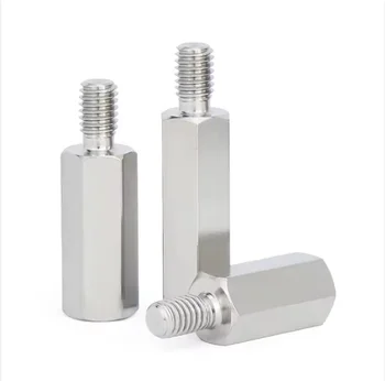 304 Stainless Steel Inner And Outer Single Head Hex Screw Hexagon Stud ...