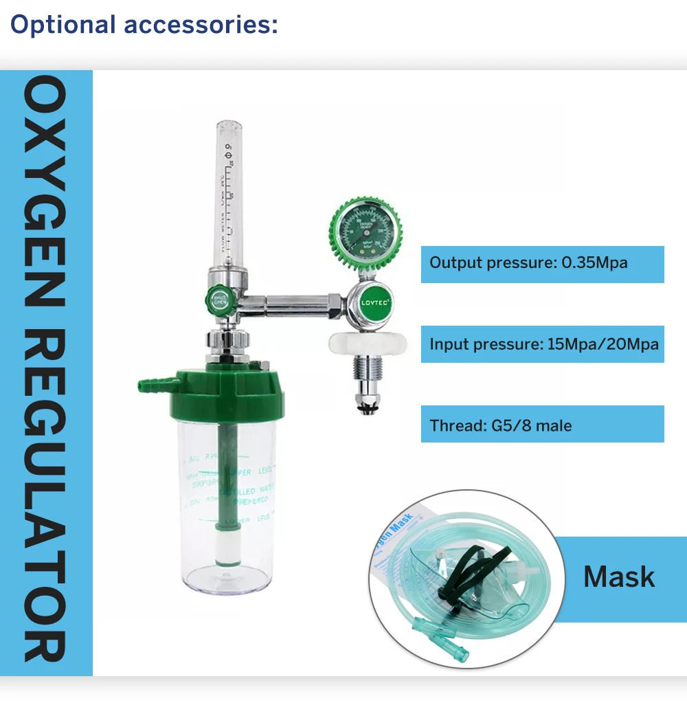 High Quality Gas Oxygen Pressure Regulator Bull Nose Medical Oxygen ...