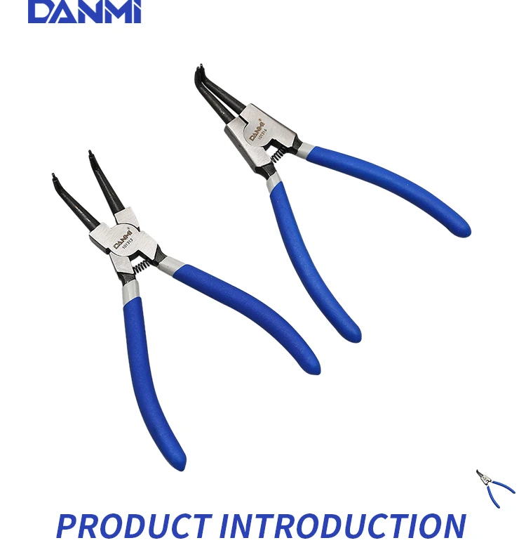 C-clip Pliers 7" Straight External Circlip 45# Carbon Steel 7'' Circlip ...