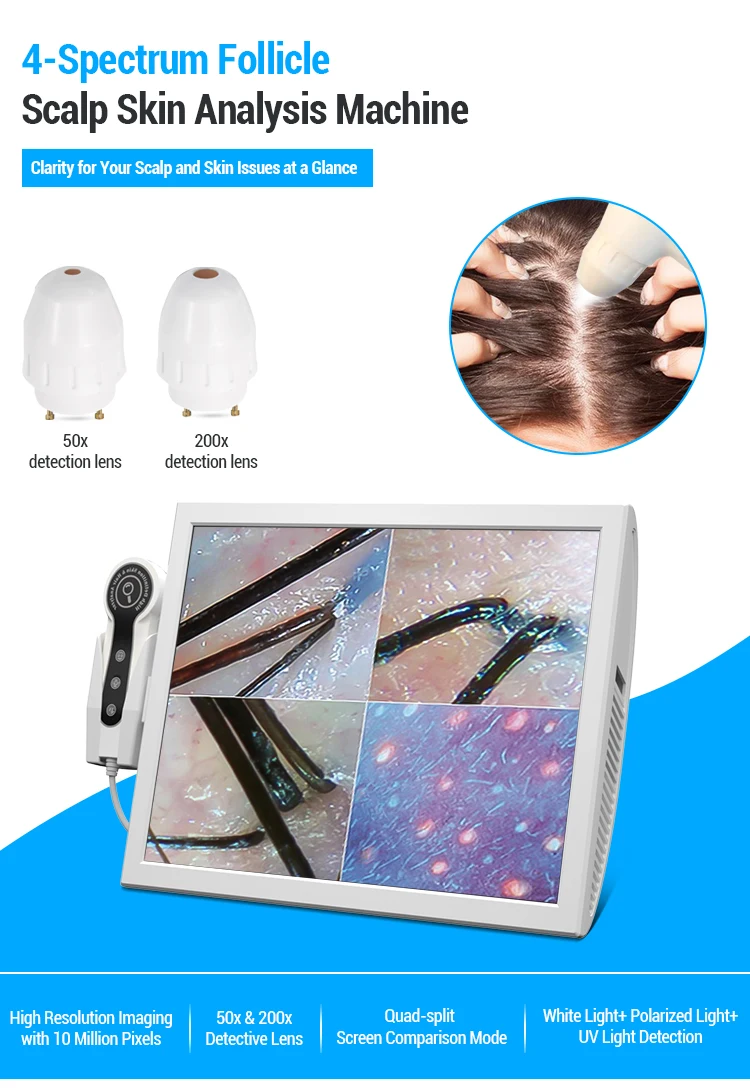 Portable Big Screen Hair Scalp Analyzer - Konmison JC062