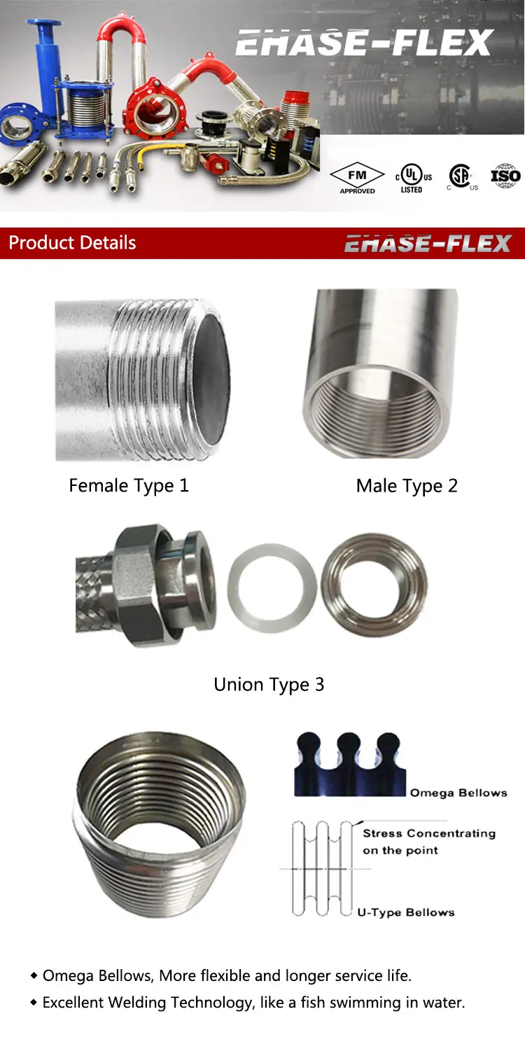 304 Stainless Steel Flexible Connectors - Durable & Versatile
