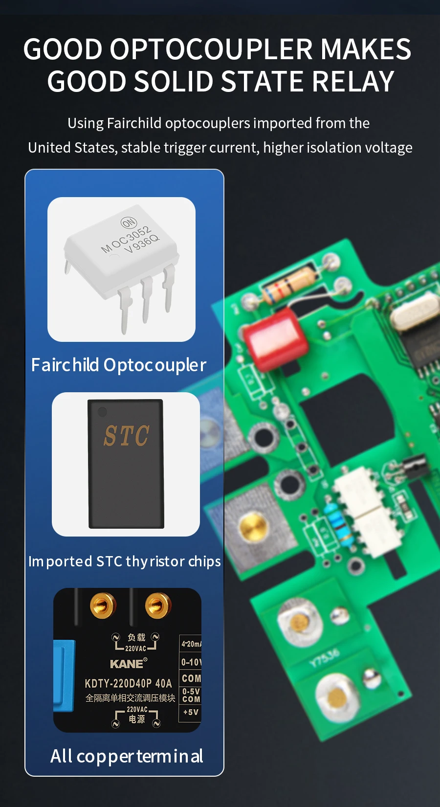 KANE 220V 380V Single Phase Control Voltage Regulator Relay Enhanced ...