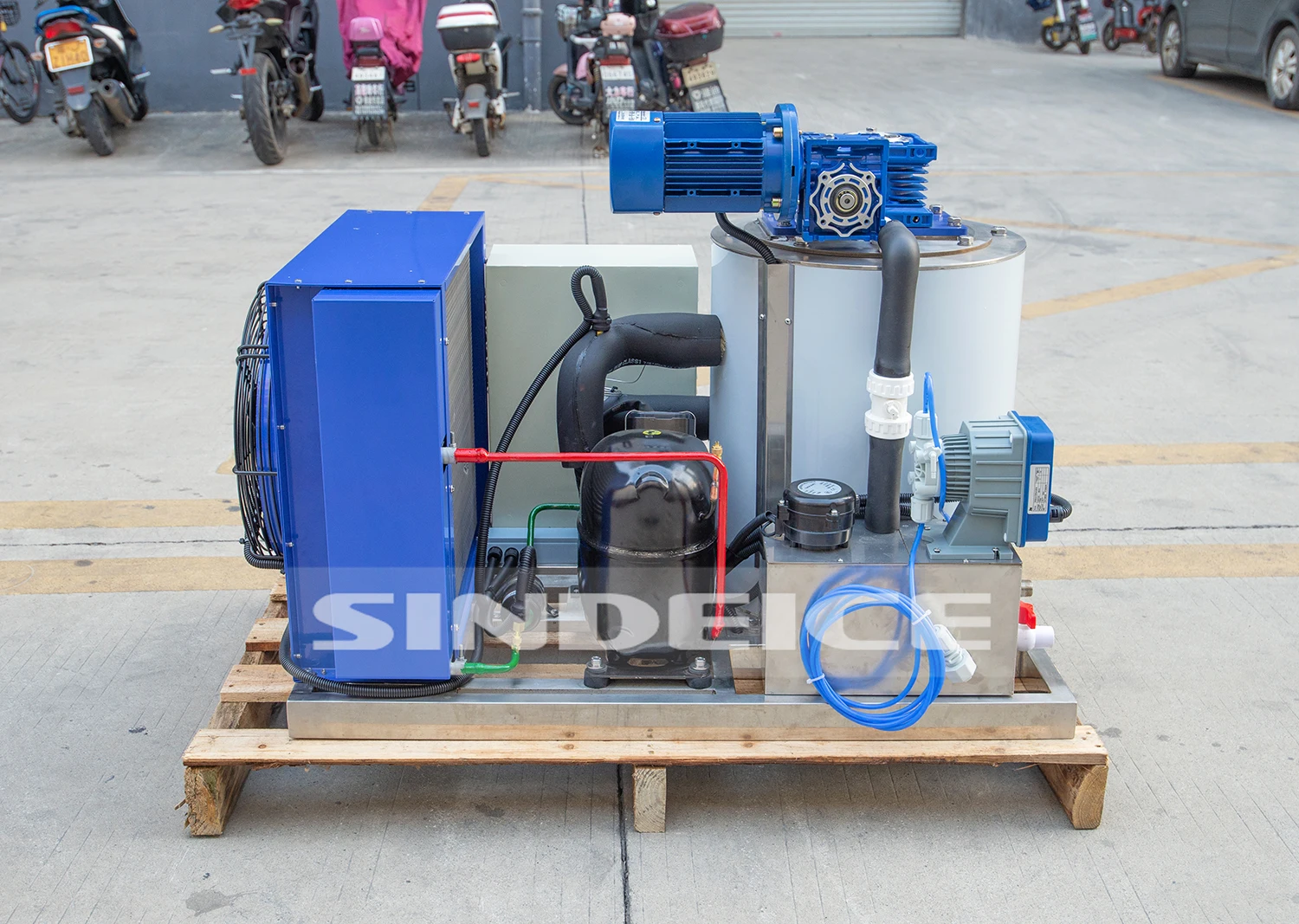 Mini Flake Ice Machine - 500kg per Day Evaporator Ice Maker